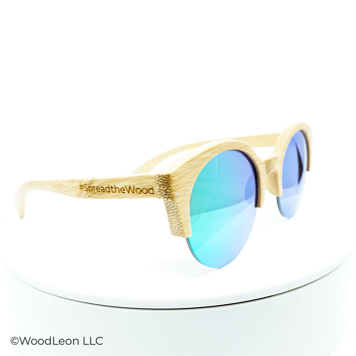Full Moon Spectacles- Wood Frame circular sunglasses – WoodLeon