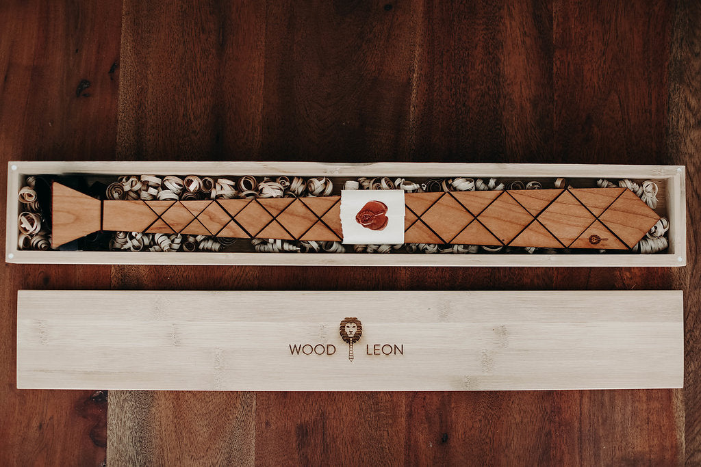 Wood Leon Bamboo Tie Box w/Magnetic lid – WoodLeon